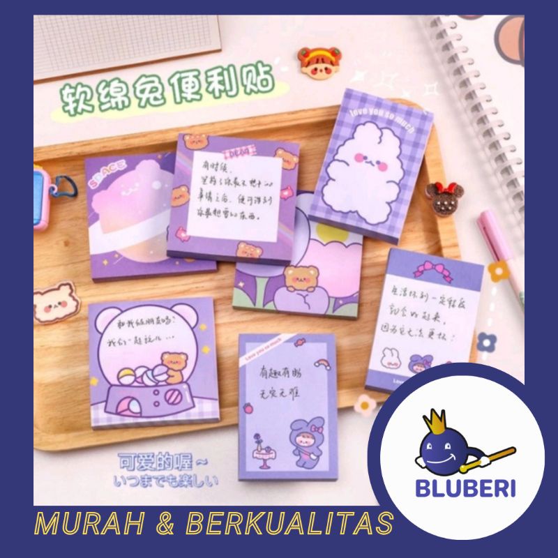Jual BLUBERI | STICKY NOTES LUCU NOTEPAD STICKY NOTE MEMOPAD MOTIF ...