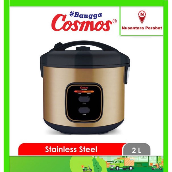 Jual COSMOS CRJ-9308 Magic Com / Rice Cooker Stainless Steel 2 Liter ...
