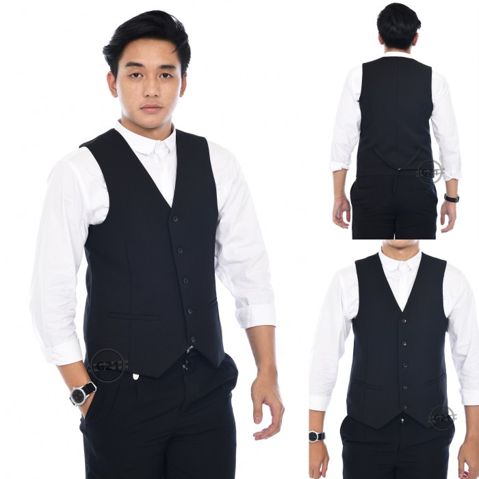 Jual Vest Rompi Jas Pria Formal Kerja Kantor Premium High Quality ...
