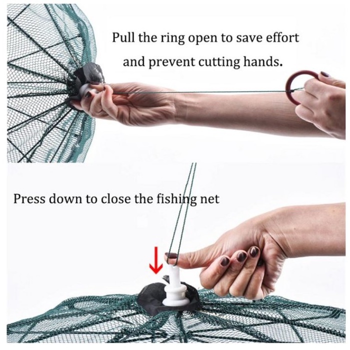 Jual PERANGKAP BUBU JARING JALA IKAN FISHING NET 8 LUBANG FISH TRAP ...