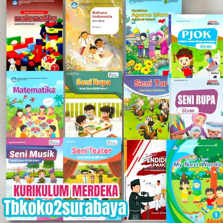 Jual Ready`BUKU PAKET SD KELAS 1 KURIKULUM MERDEKA SEKOLAH PENGGERAK | Shopee Indonesia