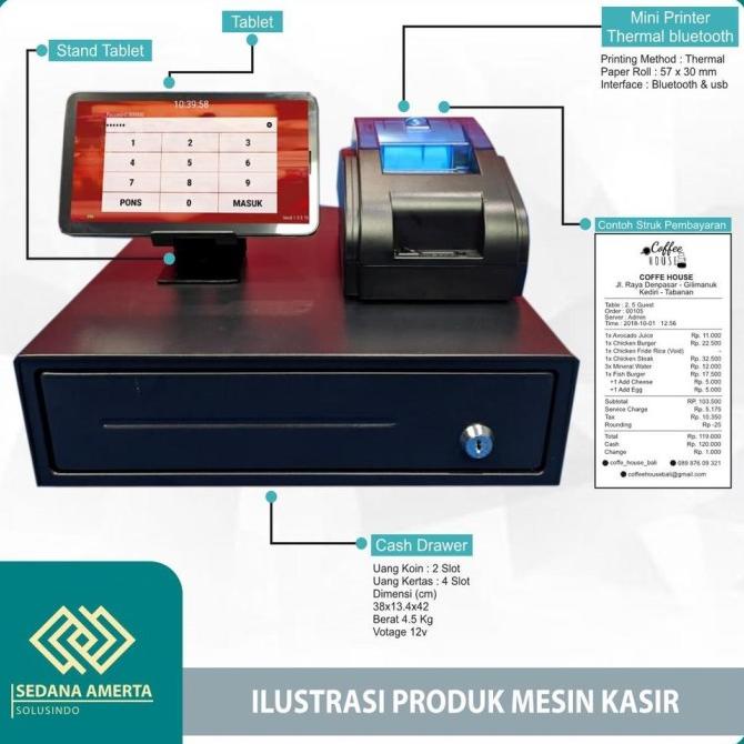 Jual Paket Mesin Kasir Pos Android Restaurant, Restoran, Kuliner ...