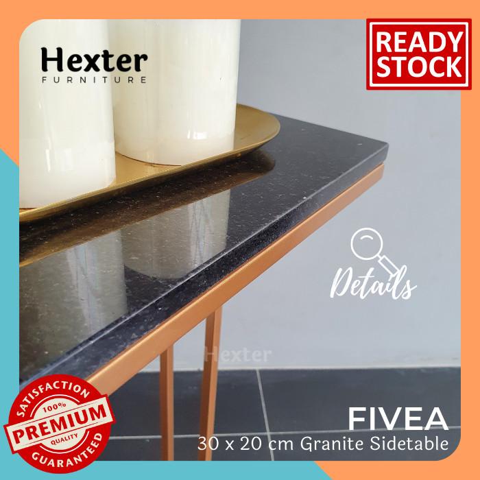 Jual Fivea - Meja Marmer Side Table Nakas Marmer Besi Bedside Table ...