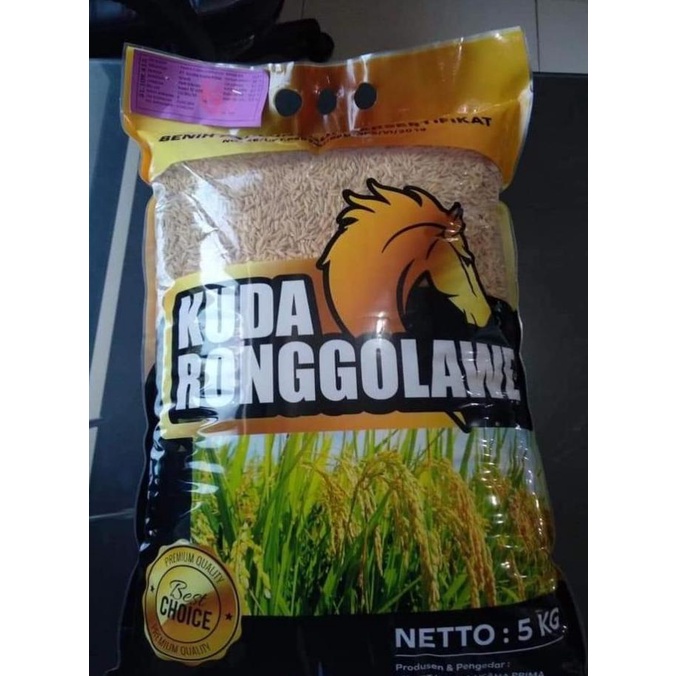 Jual Benih Padi Unggul Varietas Inpari 32 Premium Kuda Ronggolawe isi 5 ...