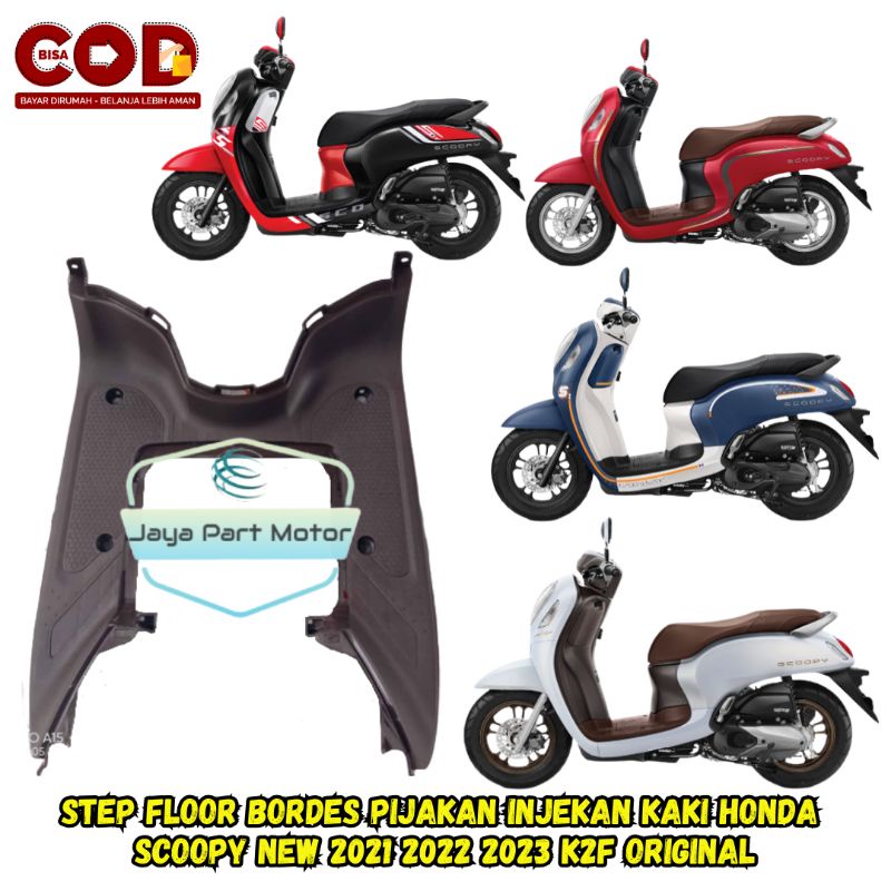 Jual (BISA COD) step floor bordes pijakan injekan kaki Coklat new scoopy 2021 - 2023 k2f Honda ...