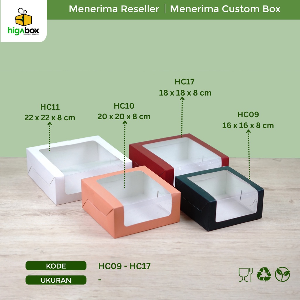 Jual Box Mika Ivory Tebal / Kotak Snack / Box Makanan / Kotak Kue ...