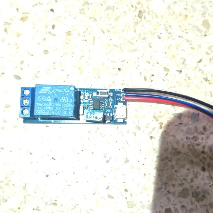 Jual sudah SOLDER Relay Micro usb TDR relay ne555 trigger switch 5v-30v ...