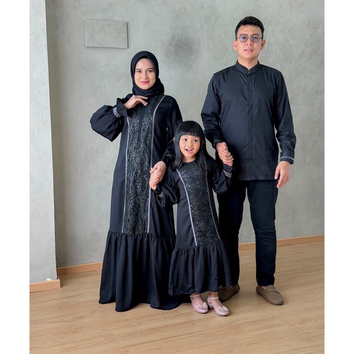 Jual Diskon!! Shafa Set family (Black) | Shopee Indonesia