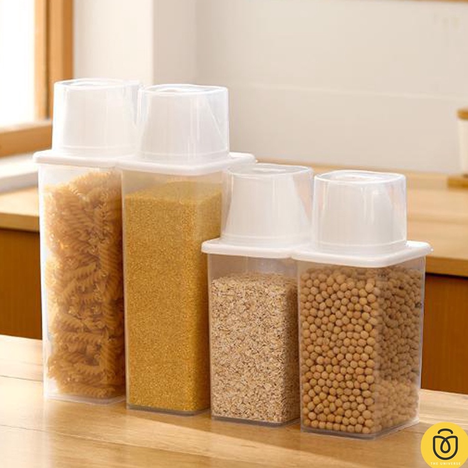 Jual STOK TERBARU Kitchen Food Cereal Grain Bean Rice Plastic Storage ...