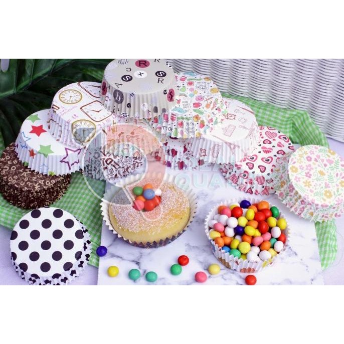 Jual Paper Cup Case Laminasi / Cup Roti Kertas Roti Bulat 8 cm 200pcs ...