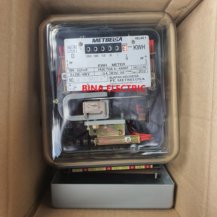 Jual Yuk Order!!! Kwh Meter Analog 3 Phase 5(20)A Metbelosa / Kwh Meter Manual Metbelosa ...