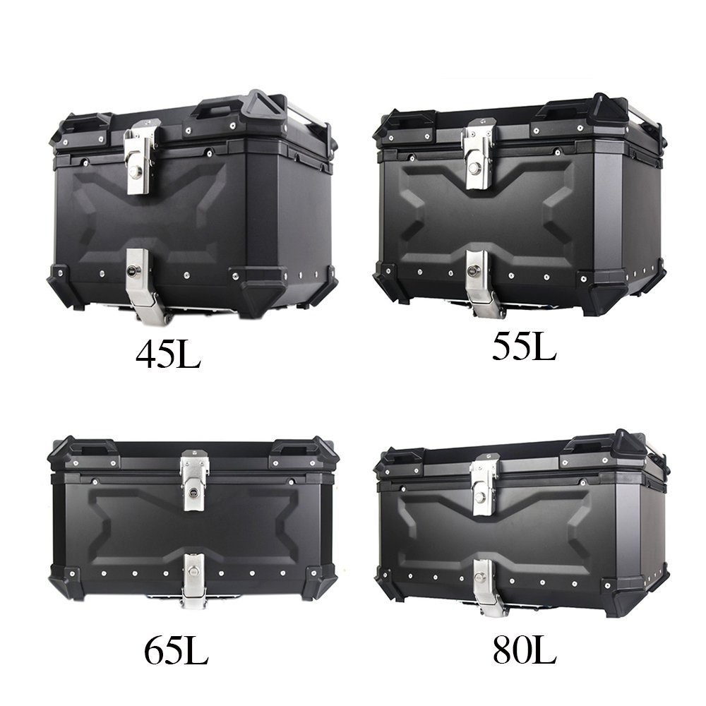 Jual &Motorcycle Rear Top Case Moto Luggage Storage Tail Box Waterproof Motorcycle Trunk Key ...