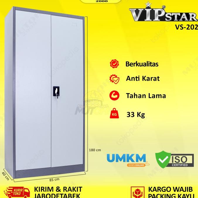 Jual .........] VIP Star VS-202 lemari arsip lemari besi 2 pintu swing ...