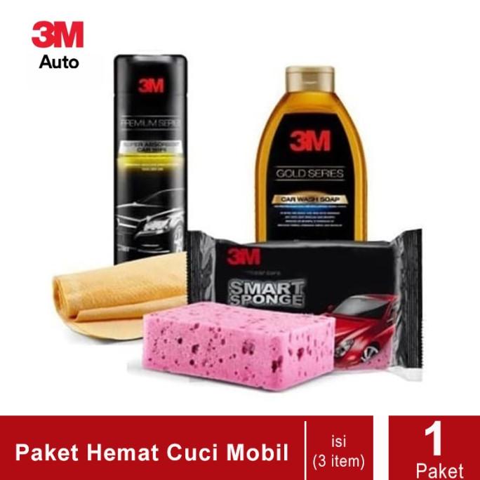 Jual 3M Paket Hemat Cuci Mobil (Premium Car Wipe, Smart Sponge, car ...