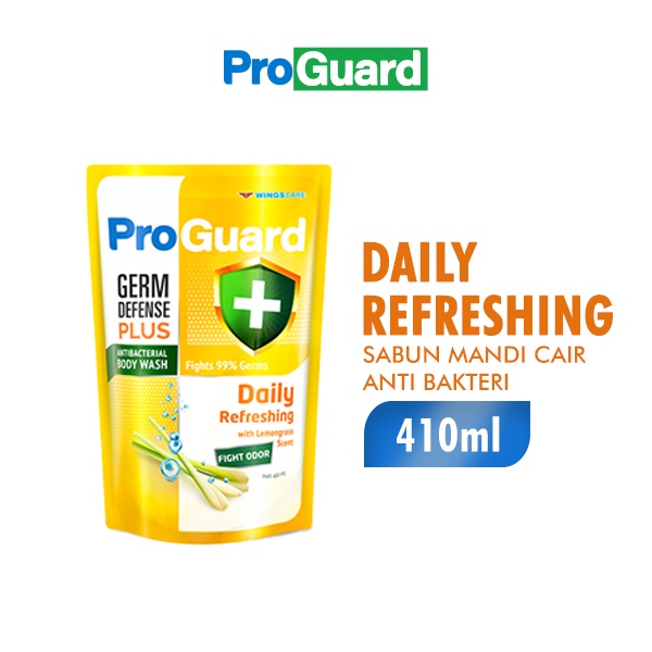 Jual Proguard Sabun Mandi Cair Anti Bakteri Daily Refreshing Pouch 410 ml | Shopee Indonesia