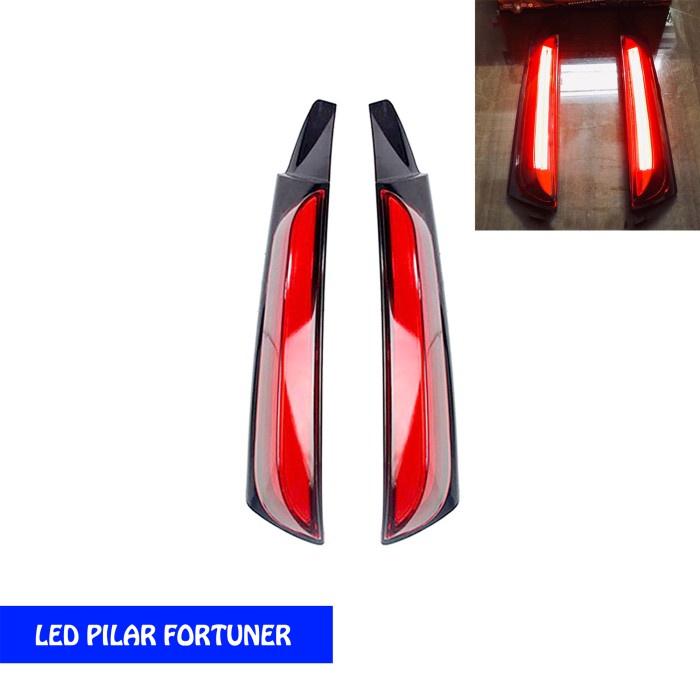 Jual stoplamp reflector/lampu led pillar reflektor toyota fortuner 2016 ...