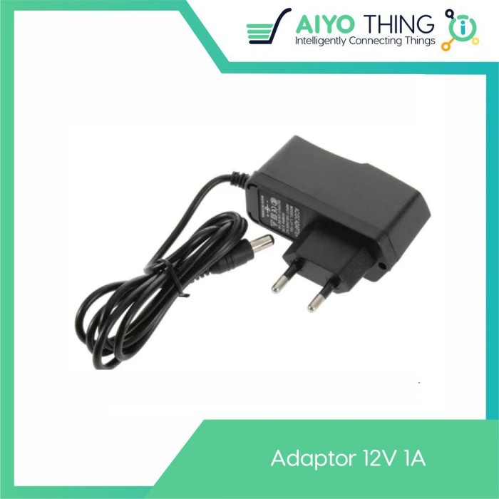 Jual Adaptor 12V 1A Adapter Arduino CCTV Power Supply 220V AC to 12V DC ...