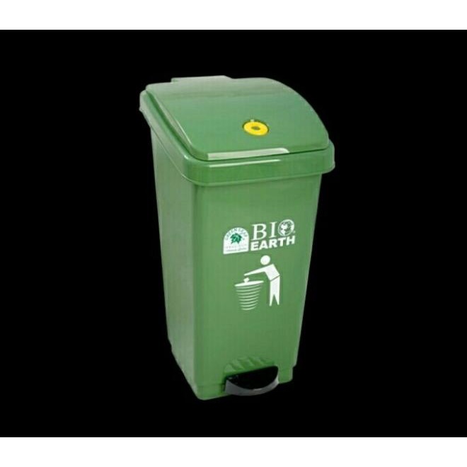 Jual Tempat Sampah Injak / Tong Sampah Segi 50 Liter Bio Green Leaf 2160 | Shopee Indonesia