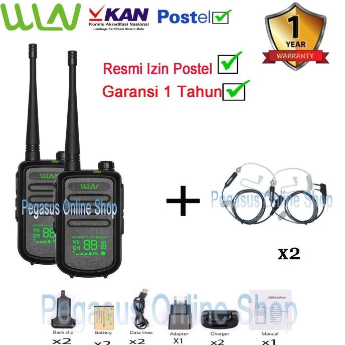 Jual Paket FBI WalkieTalkie Two-Way Radio WLN Layar LED KD-C100U (isi ...