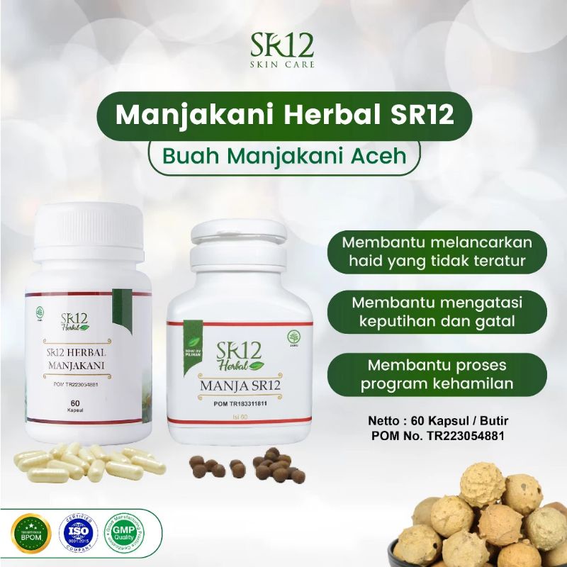 Jual MANJAKANI SR12 MERAPATKAN DAN MENGHILANGKAN KEPUTIHAN / NYERI HAID ...