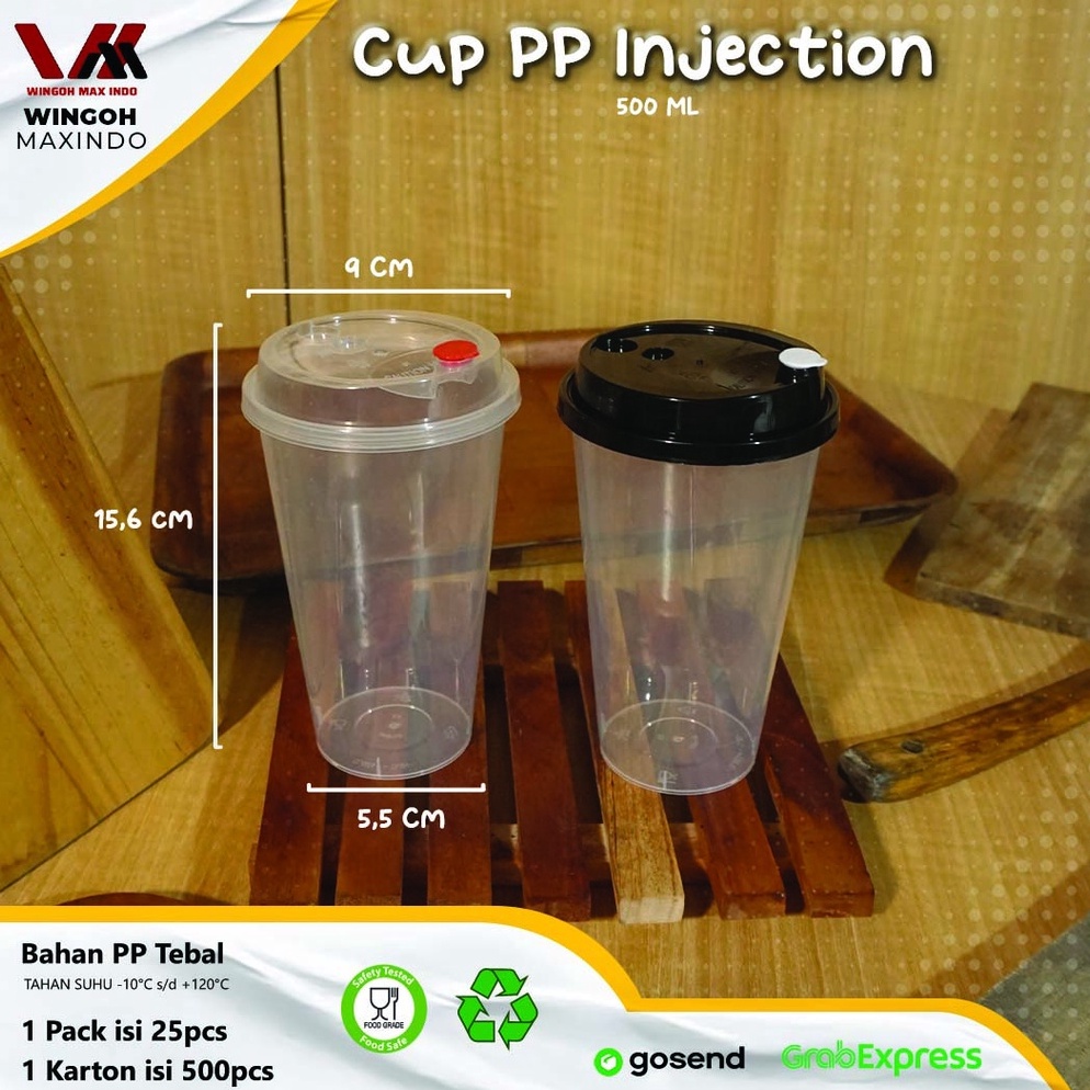 Jual Langsung Order.. [ 500 pcs] Cup Injection 500ml - Cup Plastik 16oz ...