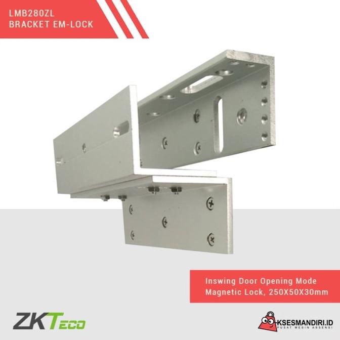 Jual Bracket Zl Untuk Magnetic Lock Emlock 600 Lbs Zkteco Original ...