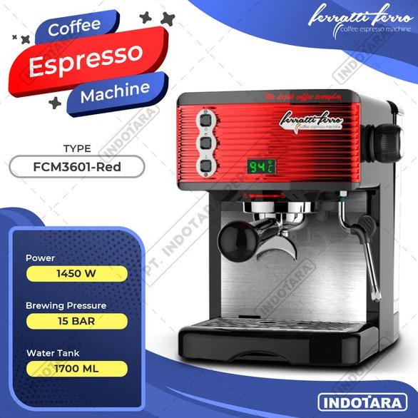 Jual Ferratti Ferro Espresso Machine FCM3601 | Shopee Indonesia
