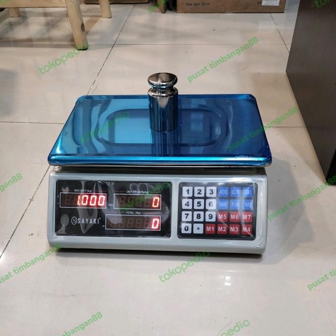 Jual Timbangan digital Buah/Sembako/Laundry merk SAYAKI ACS-A cap 40kg | Shopee Indonesia