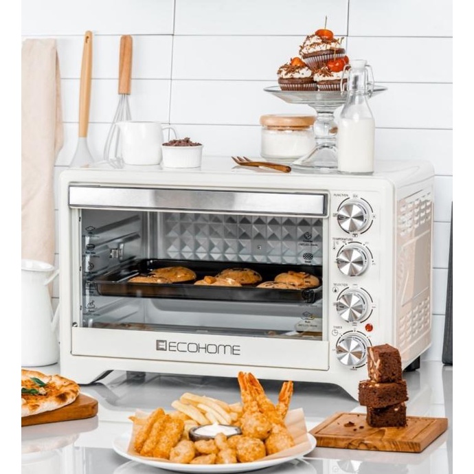 Jual Ecohome Electric Oven Platinum Eop-888 Pearl White 38L Low Watt ...