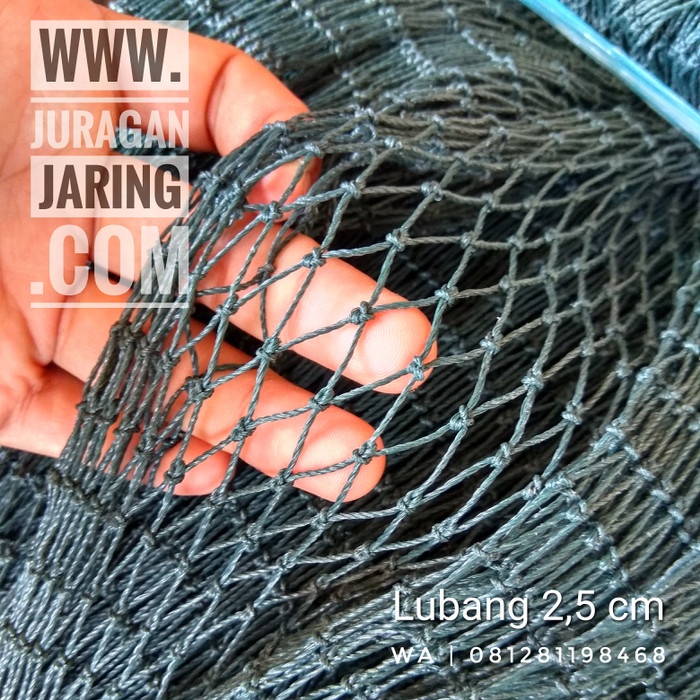 Jual Jaring PE lubang 2,5 cm ketebalan 12 untuk jaring pengaman ...