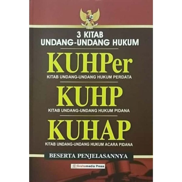 Jual 3 KITAB UNDANG UNDANG HUKUM KUHPER KUHP KUHAP BESERTA PENJELASANNYA | Shopee Indonesia