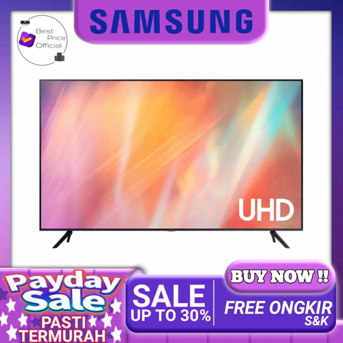 Jual Led Tv Samsung 50 Inch Ua50Au7700Kxxd Smart Tv Android Crystal Uhd 4K | Shopee Indonesia