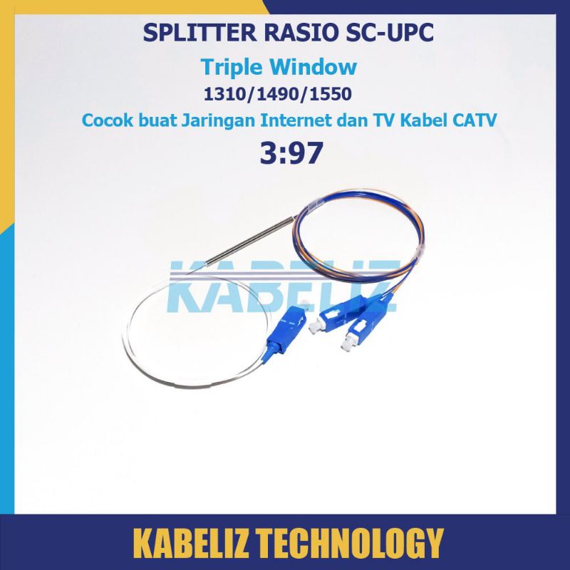 Jual Splitter ratio 3:97 spliter ratio 1x2 fbt Three window splitter ...