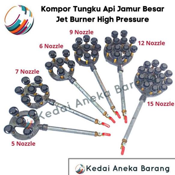 Jual Kompor Jamur Besar 7 Nozzle Burner Tungku Api High Pressure ...