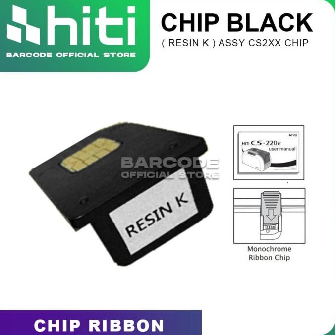 Jual Monochrome Ribbon Chip Printer Kartu Hiti CS-200 ( Chip Resin K ...
