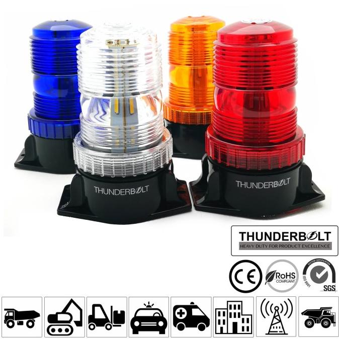 Jual Rotary Lamp, Beacon Light, Warning Light Wl29 Led Heavy Duty (Blue ...