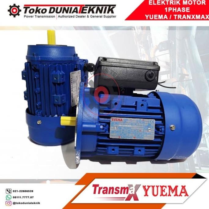 Jual TRANSMAX/YUEMA MOTOR 1 PHASE 0.5 HP 1500RPM B5 | Shopee Indonesia