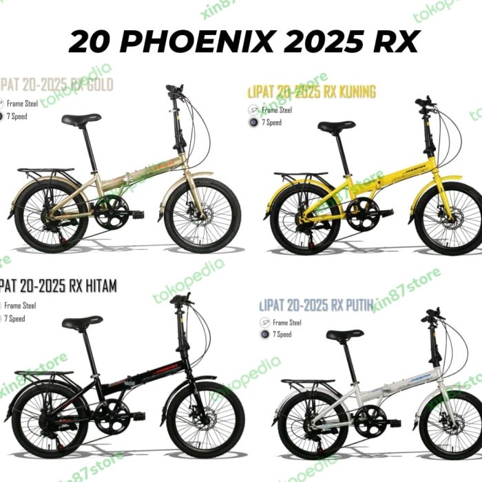 Jual SEPEDA LIPAT 16 / 20 INCH PHOENIX 2025 RX / 2026 / 2025 ASLI ...