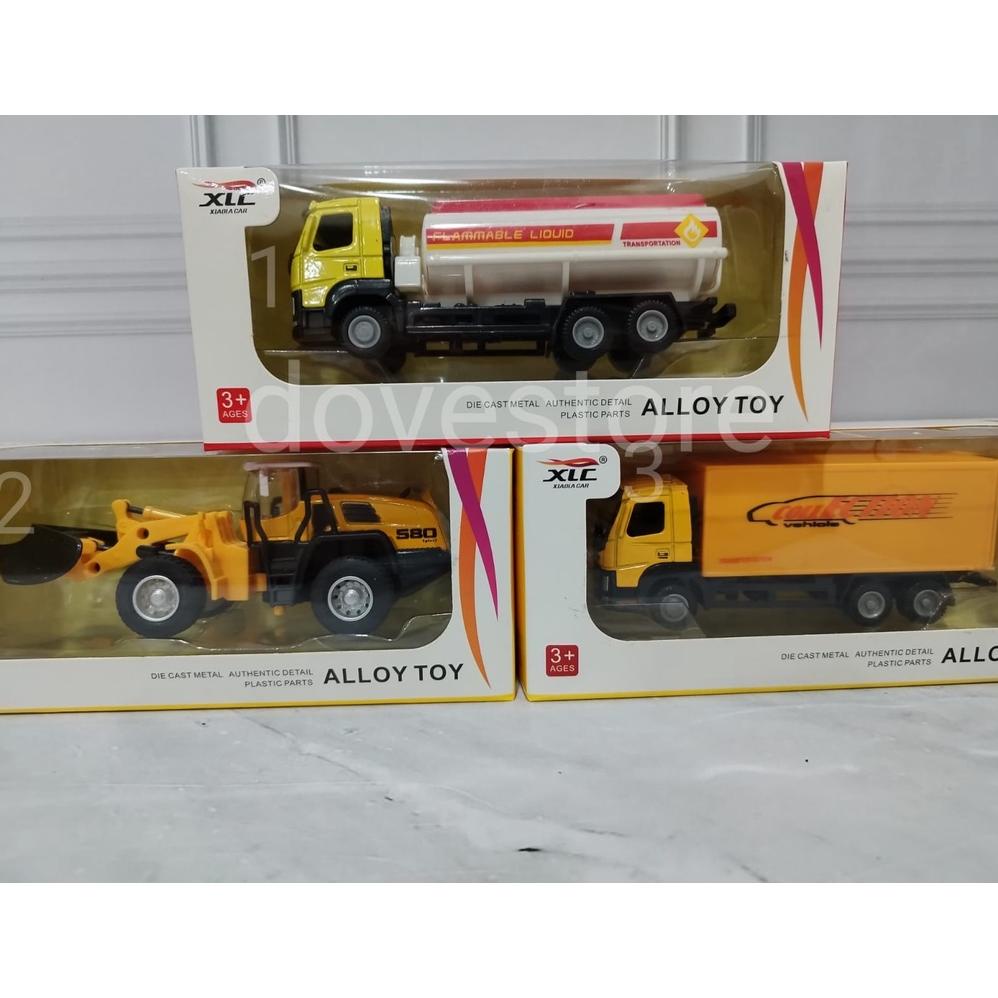 Jual [Arc] Mainan Diecast Miniatur Mobil Truk Besi Semen Excavator ...