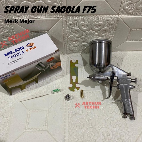 Jual Spray Gun Sagola F75 Tabung Atas Semprotan Cat Sped Duco | Shopee ...