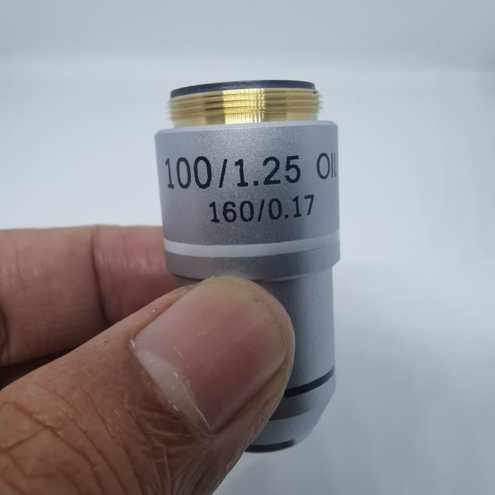 Jual Lensa Objektif / Objective lens 100X Mikroskop Binokuler XSZ ...