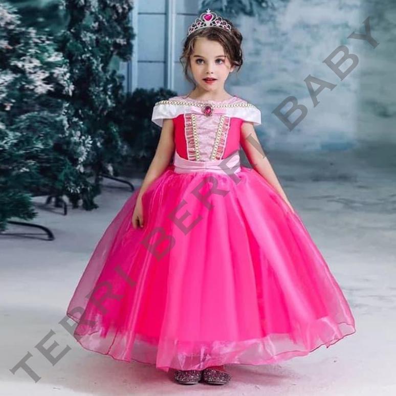Jual Baju Kostum Kostom Dress Princess Dres Princes Gaun Prinses Aurora ...