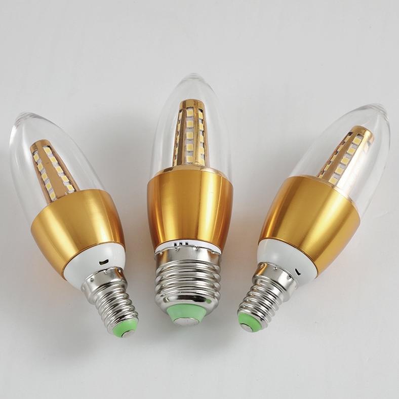 Jual Lampu Candle Led Bohlam Lampu Lilin Gantung Smd 5 Watt E14 Dan E27 Putih Kuning Terang ...