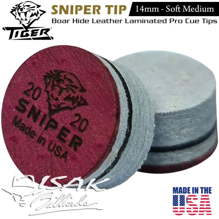Jual Sniper Laminated Cue Tip - 14 mm Medium - Billiard Pool Biliar ...