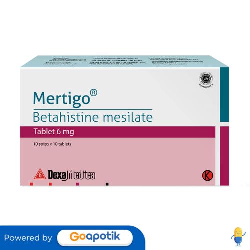 Jual MERTIGO 6 MG BOX 100 TABLET | Shopee Indonesia