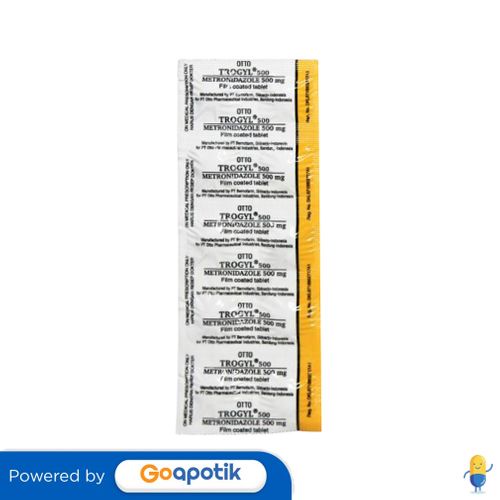 Jual TROGYL 500 MG STRIP 10 TABLET | Shopee Indonesia