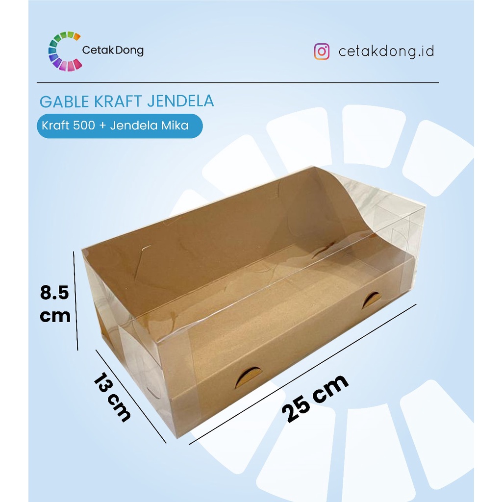 Jual BOX TUTUP MIKA 25x13x8.5 UNTUK ROTI SISIR, BOLU, SPIKOE, ROTI ...