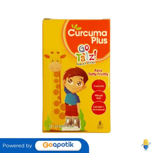 Jual CURCUMA PLUS GO TALZ RASA JERUK BOTOL 20 TABLET | Shopee Indonesia