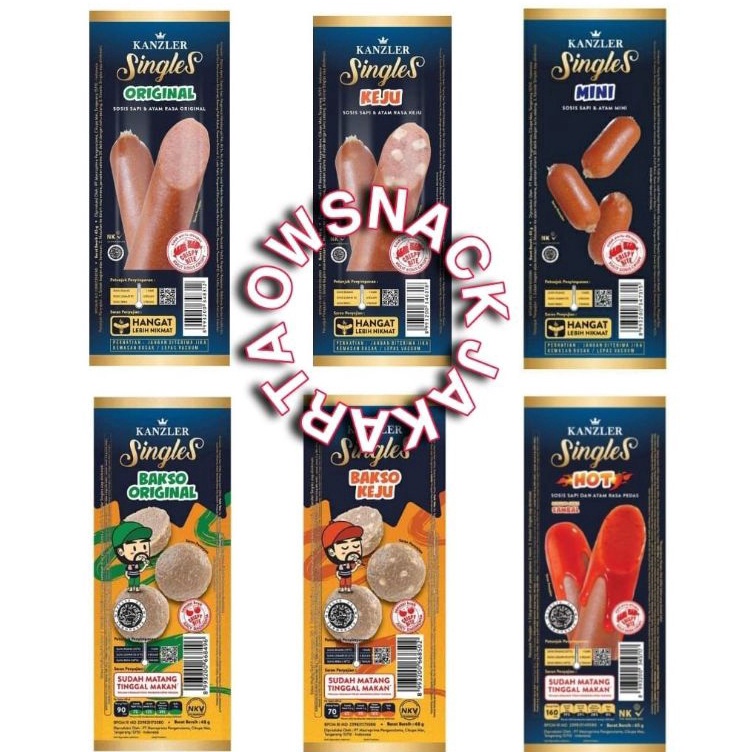 Jual Best Produk SINGLES KANZLER ORIGINAL KEJU HOT MINI BAKSO 65gr ...