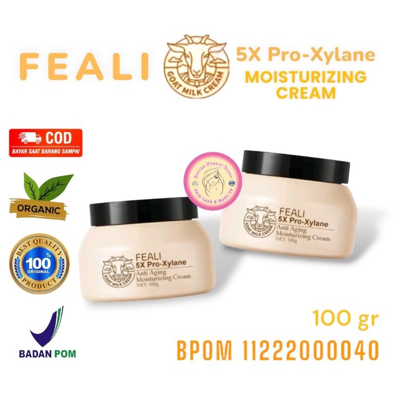 Jual Feali Goat Milk Moisturizing Cream 5X Pro-Xylane | Shopee Indonesia